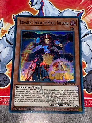 Carte Yu Gi Oh RENAUD, CHEVALIER NOBLE INFERNAL AMDE-FR038 | eBay