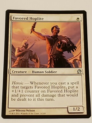 Favored Hoplite Theros Mtg Card Mint Condition | eBay