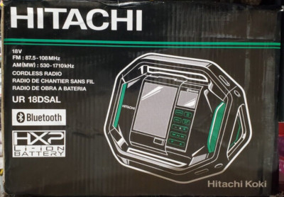 *NEW* Hitachi Cordless 18V Bluetooth Radio | UR 18DSAL | eBay