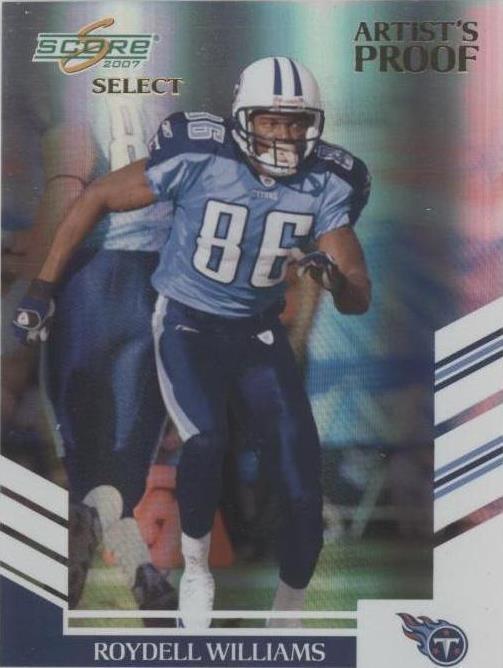 2007 Score Select - Roydell Williams #247 Artist's Proof /32 for sale ...
