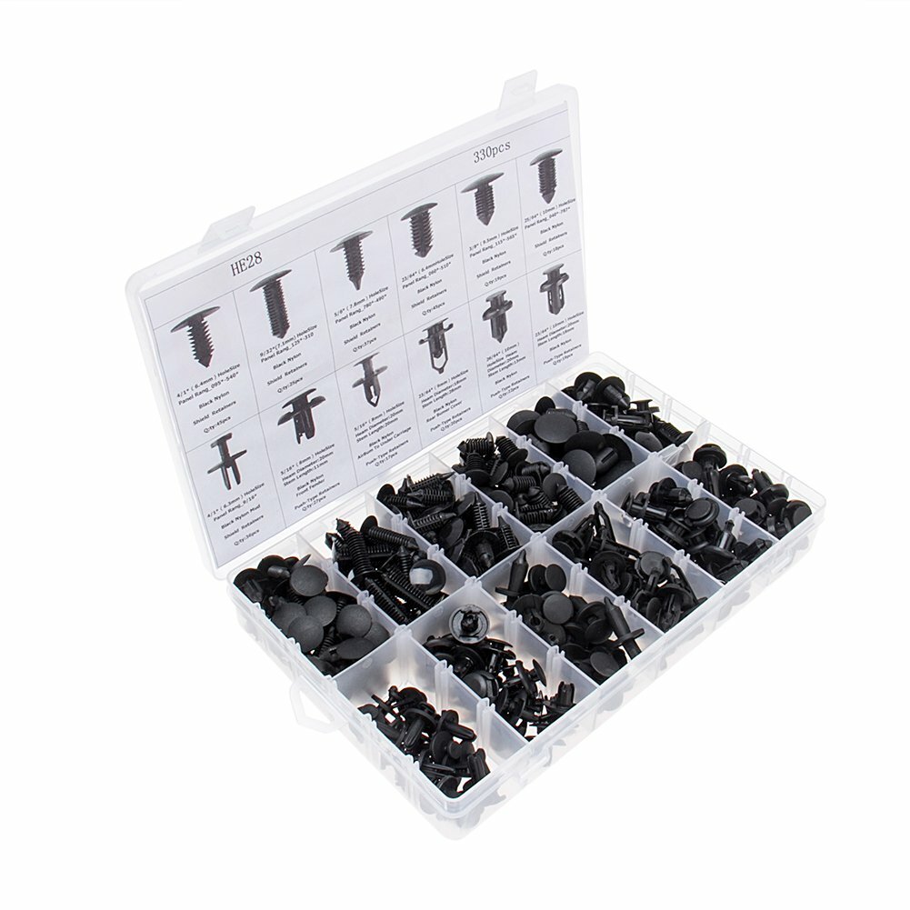 330pcs 12 Size Car Auto Trim Body Clips Retainer Fasteners Auto Push ...