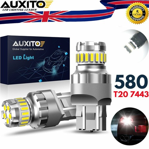 Auxito T20 580 Sidelight Drl Xenon Super White W21/5w 6500K 7443 Hid ...
