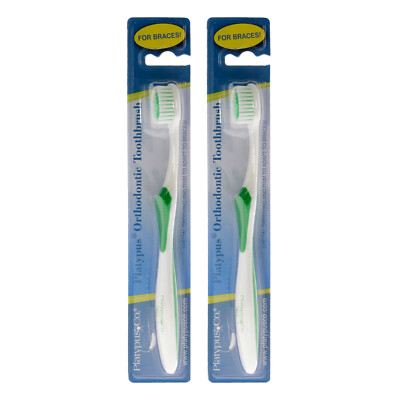 Platypus Orthodontic Toothbrush Multipack, Toothbrush for Braces, 2 Pc ...