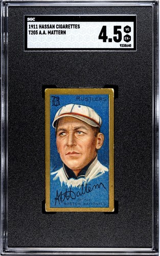 1911 T205 Hassan 649: A. A. AL MATTERN Boston Rustlers ~ SGC 4.5 | eBay