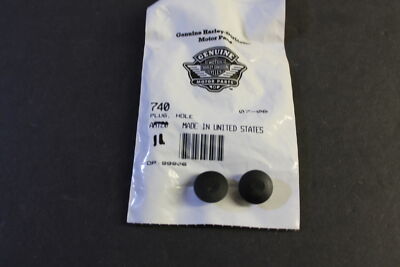 NEW Genuine HARLEY DAVIDSON HOLE PLUG Set of 2 OEM # 740 | eBay