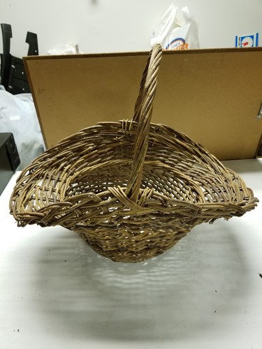 Large Twig Open Fan Basket Unique Vintage Farmhouse Rustic Home Decor ...