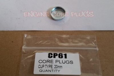 20mm Cup type core plug | Freeze plug | Expansion | Frost | Welch plug ...