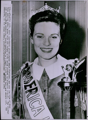 LD209 1961 Wire Photo MARIE BEALE FLETCHER Miss America Beauty Pageant ...