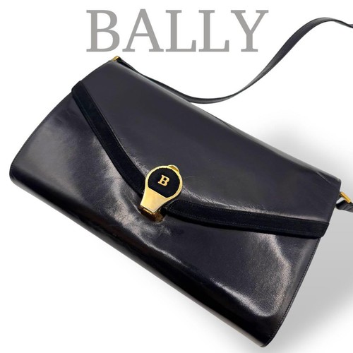 Bally shoulder bag leather black women's from japan | eBay