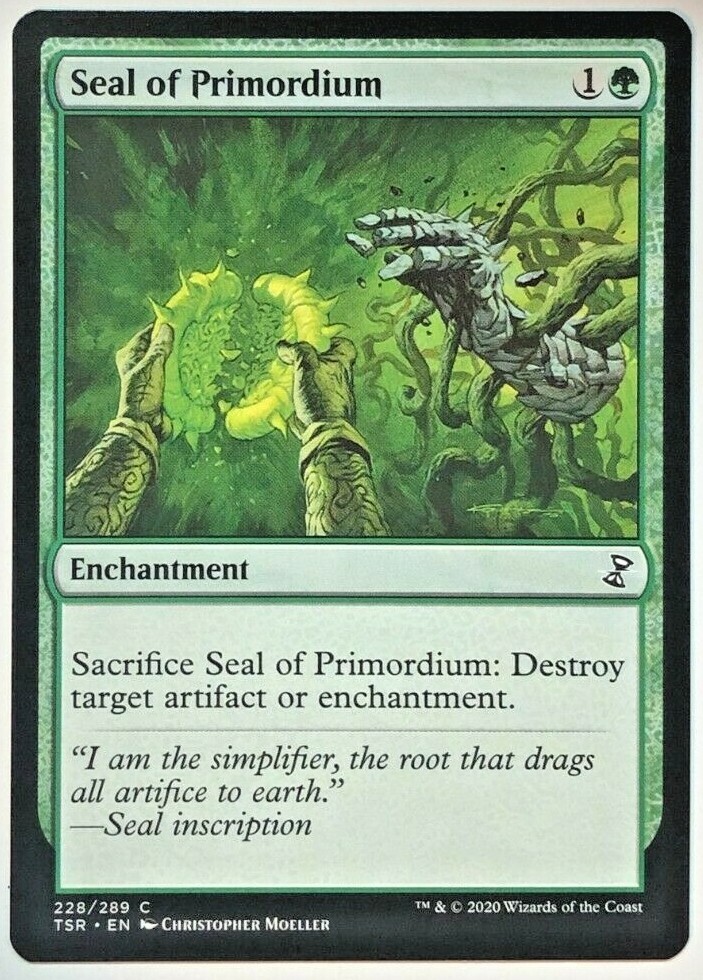 MTG Seal of Primordium Time Spiral Remastered 228/289 Regular Common ...