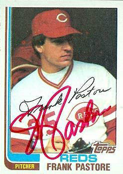 Frank Pastore autographed Baseball Card (Cincinnati Reds) 1982 Topps ...