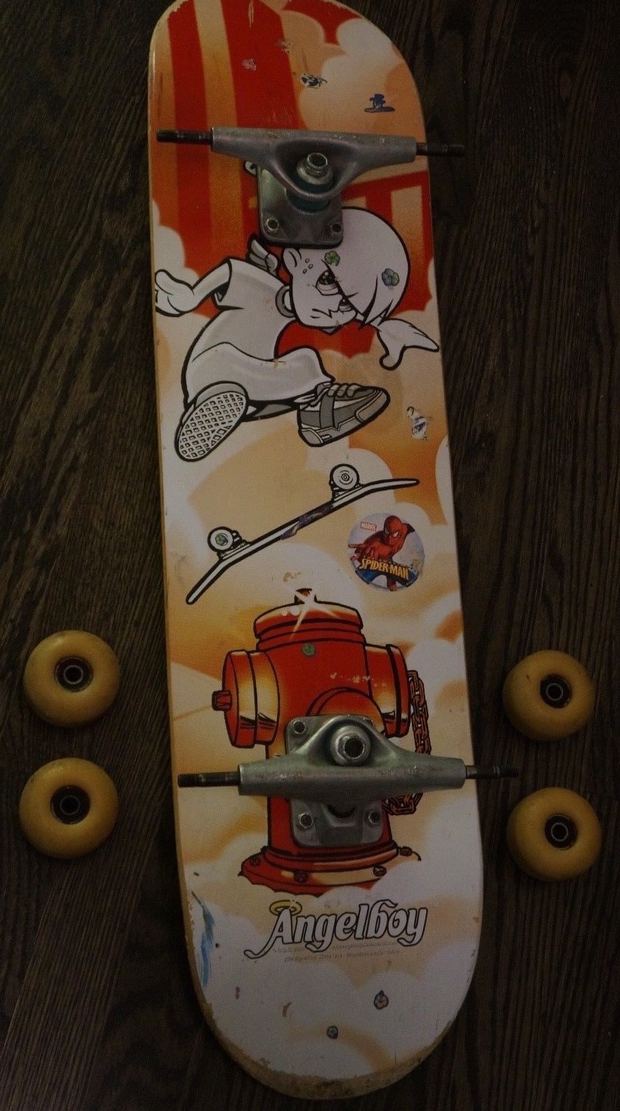 2006 AngelBoy Powell Peralta Cool Red 29" SkateBoard with Spitfire ...