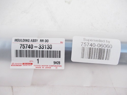 Genuine OEM Toyota 75740-06060 Driver Rear Belt Molding Sweep 2007-2011 ...
