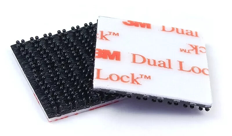 50 x Black 3M DUAL LOCK PADS, strong elf adhesive HEAVY DUTY tape, 25mm ...