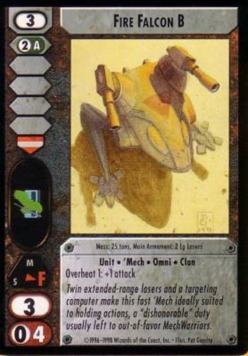 1x Fire Falcon B - C Ungraded Crusade - Battletech | eBay