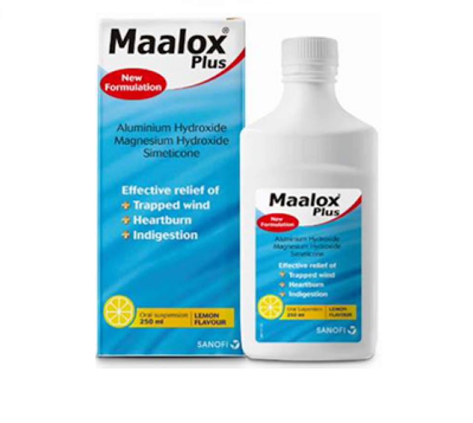 Maalox Plus 250ml Suspension Lemon Flavour for sale online | eBay