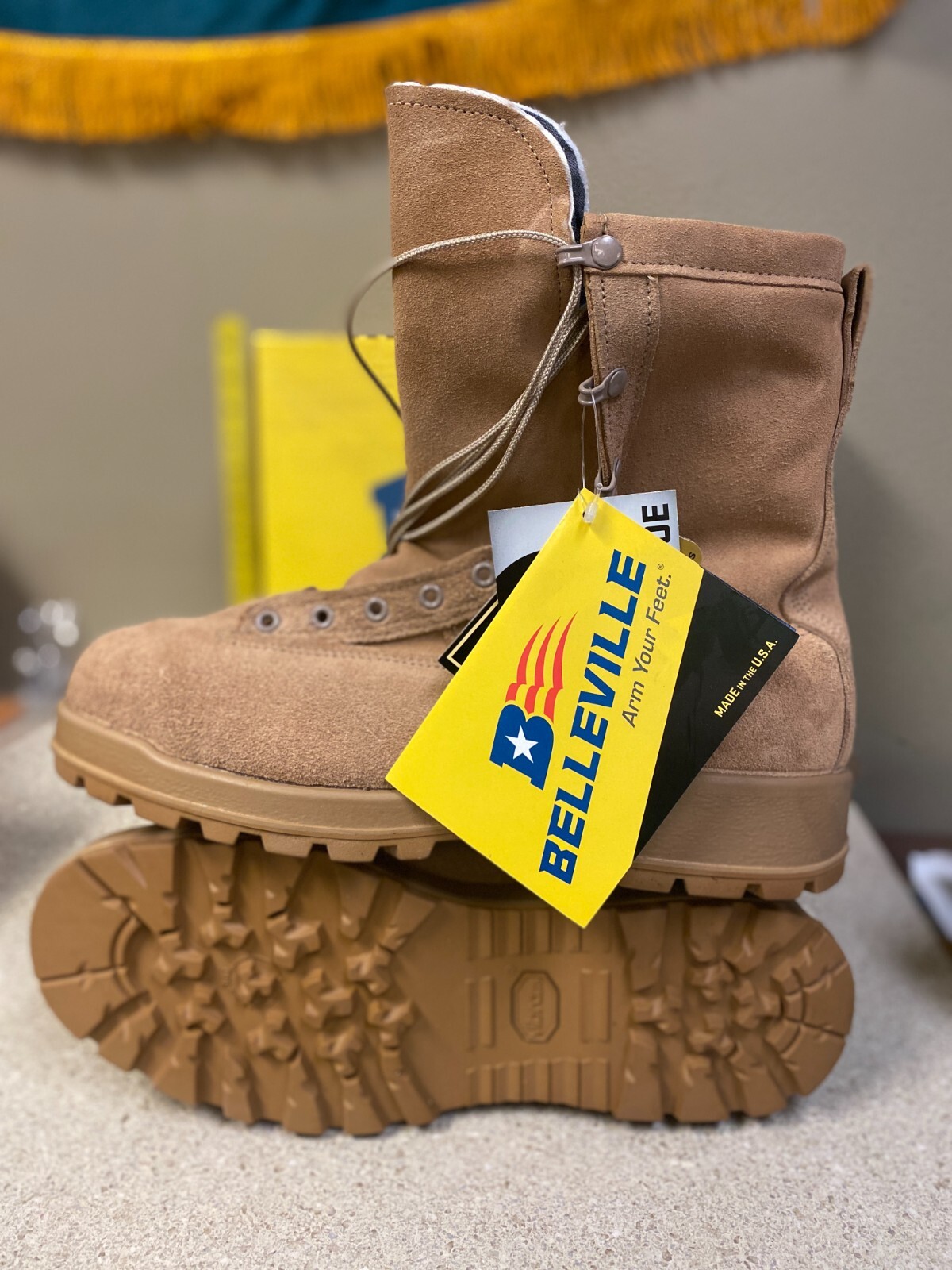 Belleville Tan Cold Weather 775ST Combat Safety Toe Boots with Gortex ...