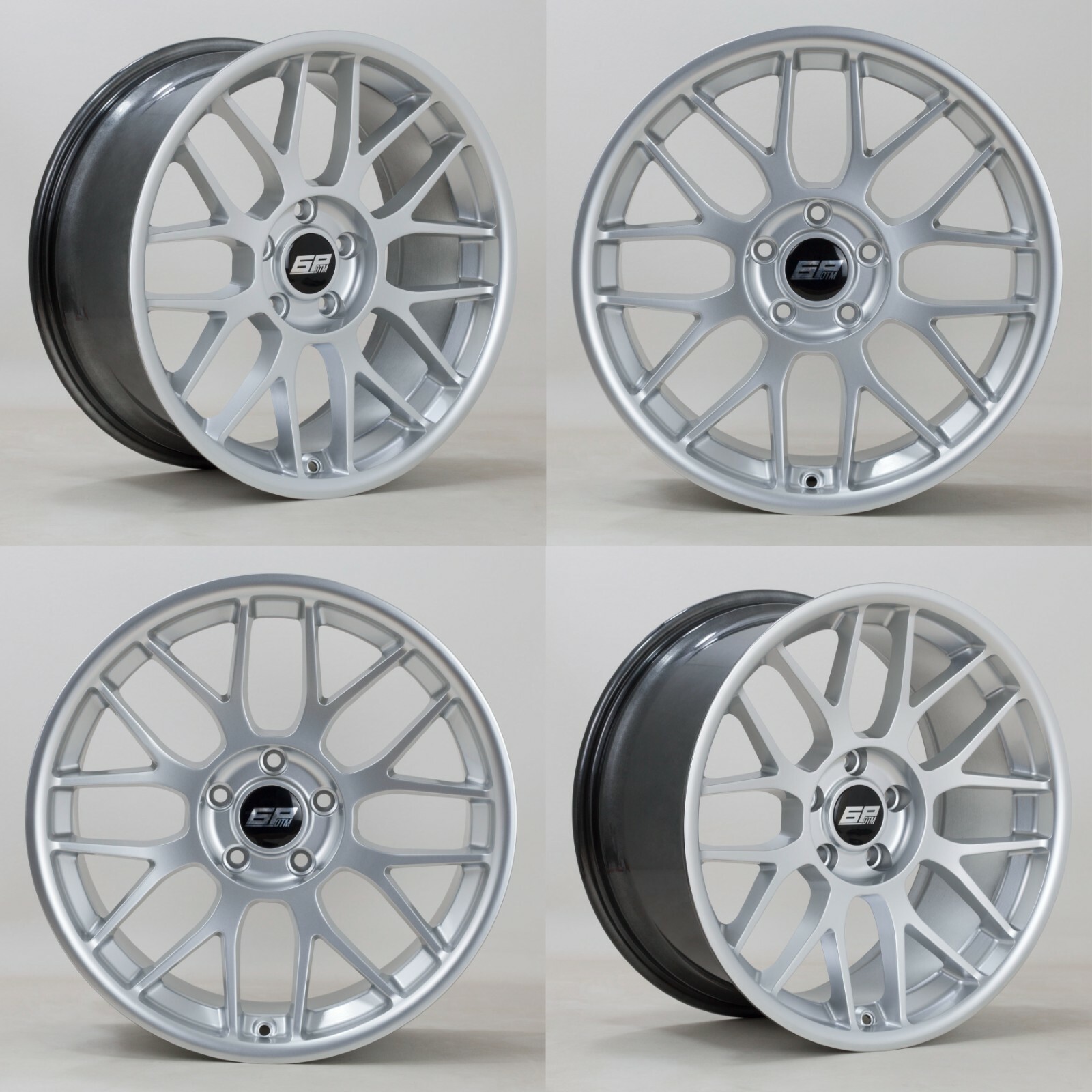 19" 6P DTM 5x120 alloys RC Concave Hyper Silver fit BMW E46 M3 Z4M ...