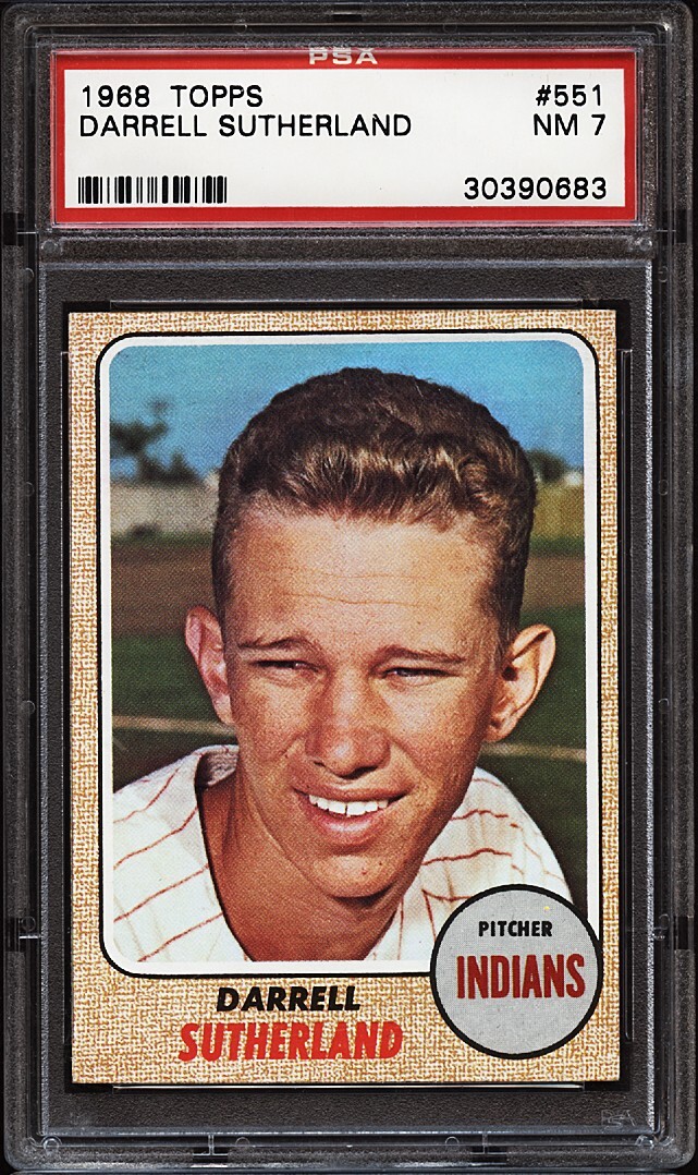 1968 Darrell Sutherland Topps #551 Trading Card PSA NM 7 | eBay