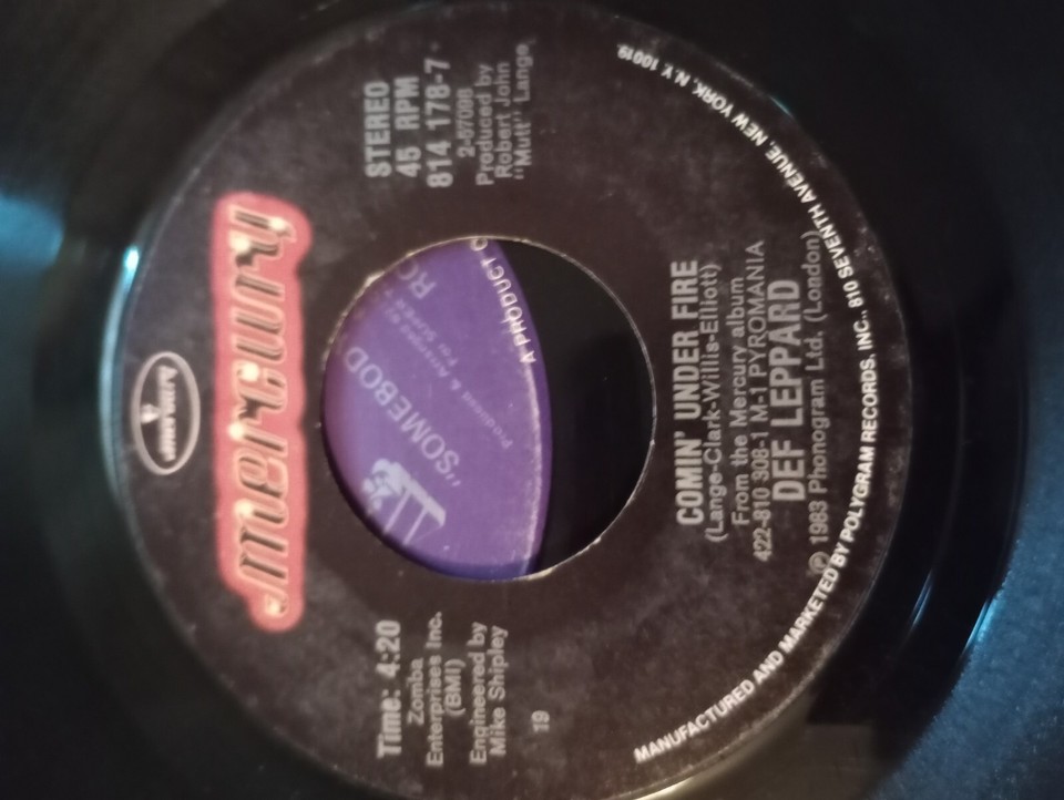 DEF LEPPARD Foolin' / Comin' Under Fire 45 from 1983 | eBay