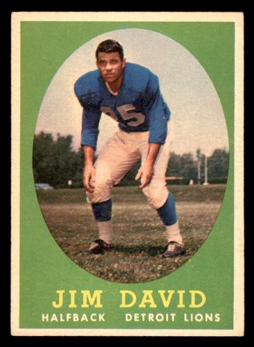 1958 Topps Football #13 Jim David EX/MT *e3 | eBay