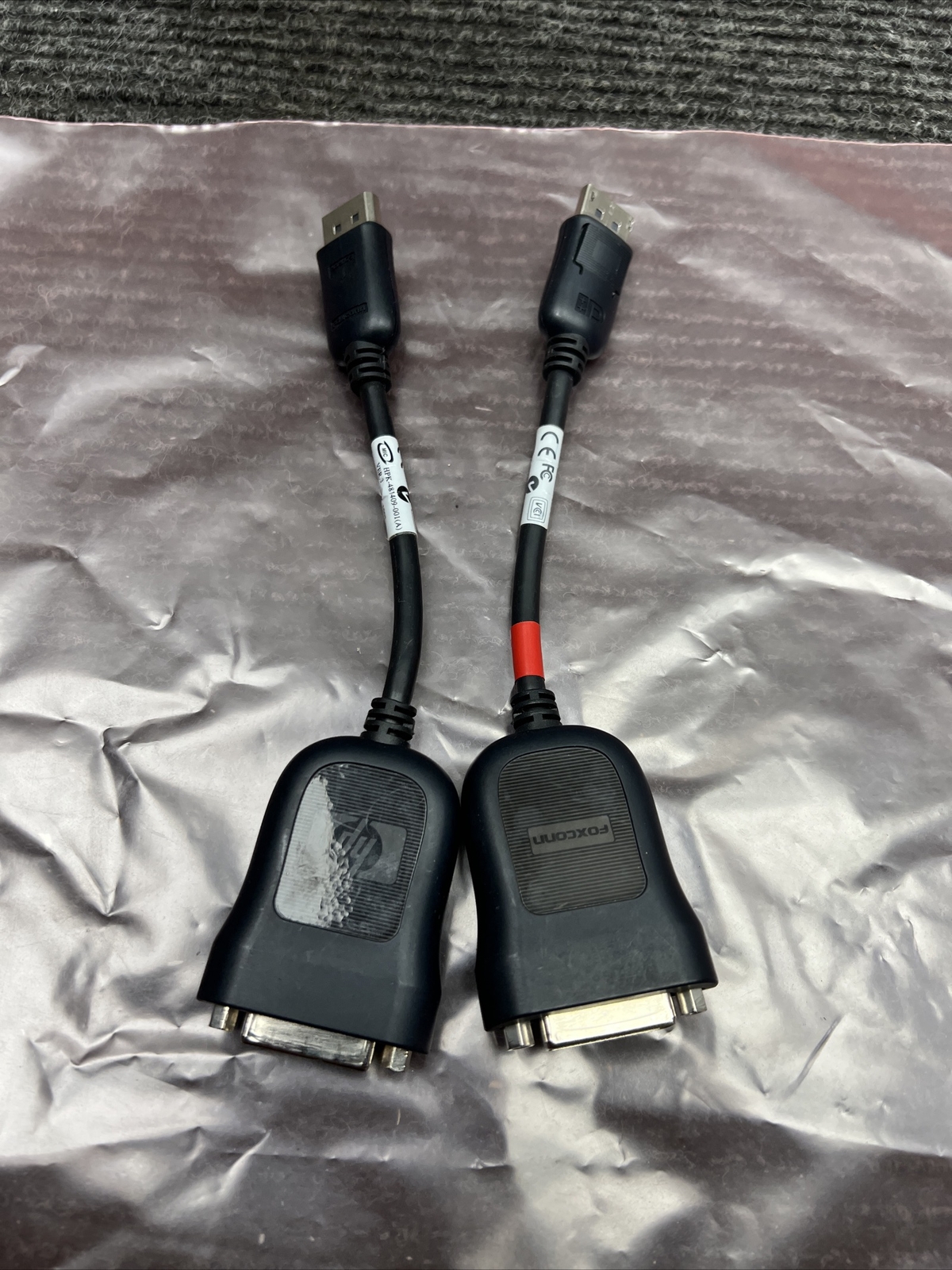 HP/Foxconn DVI Display Port Dp Cable Adapter Plug HPK-481409-002 HPK ...