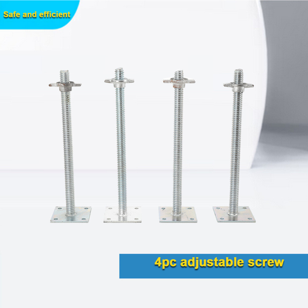 4Pcs Adjustable Leveling Jacks 18" Scaffolding Solid Screw Jack with ...