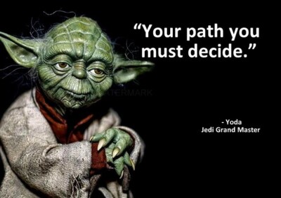 STAR WARS MASTER YODA QUOTE YOUR PATH YOU MUST DECIDE PHOTO 8X10 | eBay