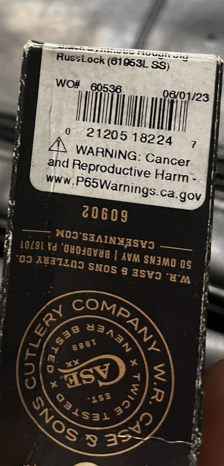 Case Xx Tested Black Synthetic Rough Jig Russ lock 61953LSS | eBay