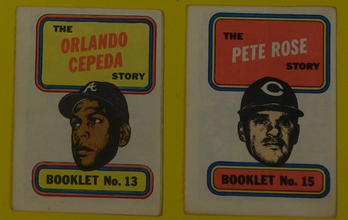 1970 Topps Baseball Lot of 2 Booklets Pete Rose/Orlando Cepeda | eBay