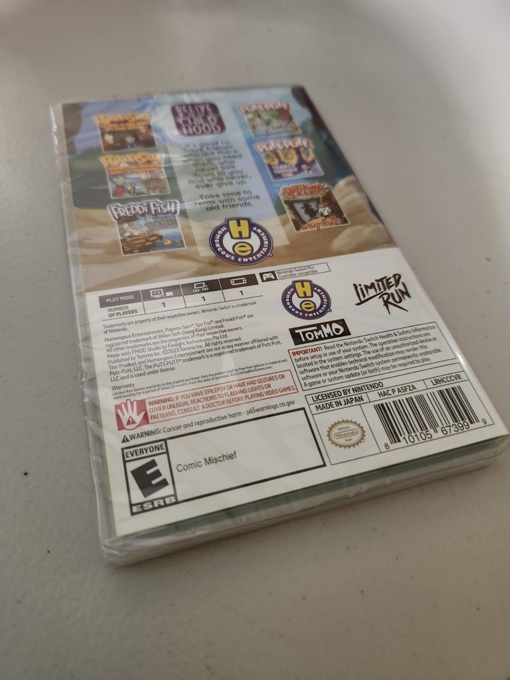 Humongous Classic Collection Switch Brand New Sealed Limited Run Games ...