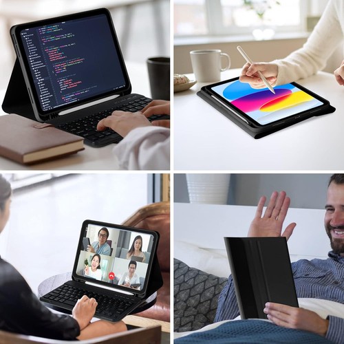 MMK Keyboard Case for iPad 10th Generation 10.9" 2022, Black | eBay