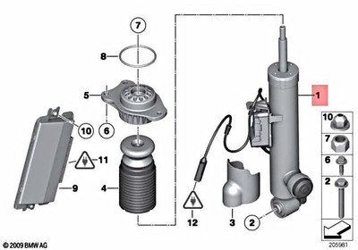 For BMW Genuine Shock Absorber Rear Right 37126796944 | eBay