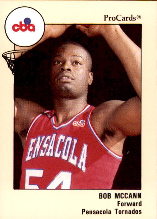1989-90 ProCards CBA #60 Pensacola Tornados Bob McCann Morehead State ...