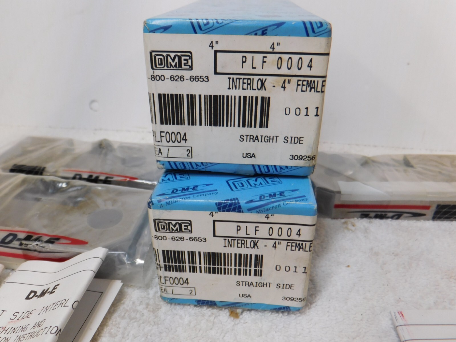 DME PLF-0004 Straight Side Interlock Female 4" Injection Mold Interlok ...