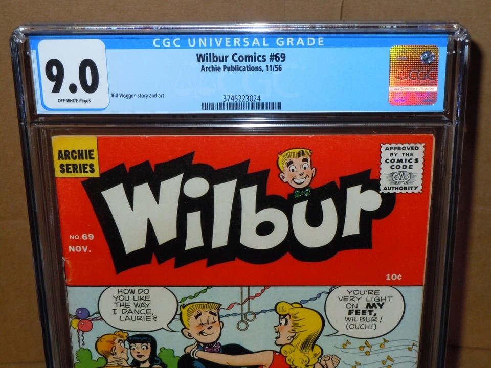 💎Wilbur Comics #69 CGC 9.0 (VF/NM) 1956 Rare Archie Publications ...