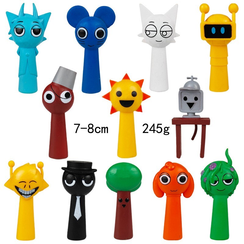 12PC Sprunki Rhythm Box Game Action Toy Game Action Figures Toy ...