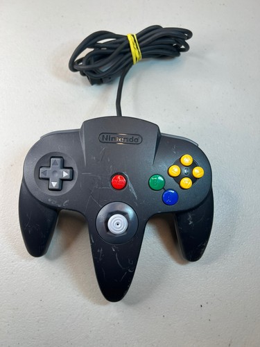 Nintendo 64 N64 OEM black and grey Controller ONLY! Rare benchmarks ...
