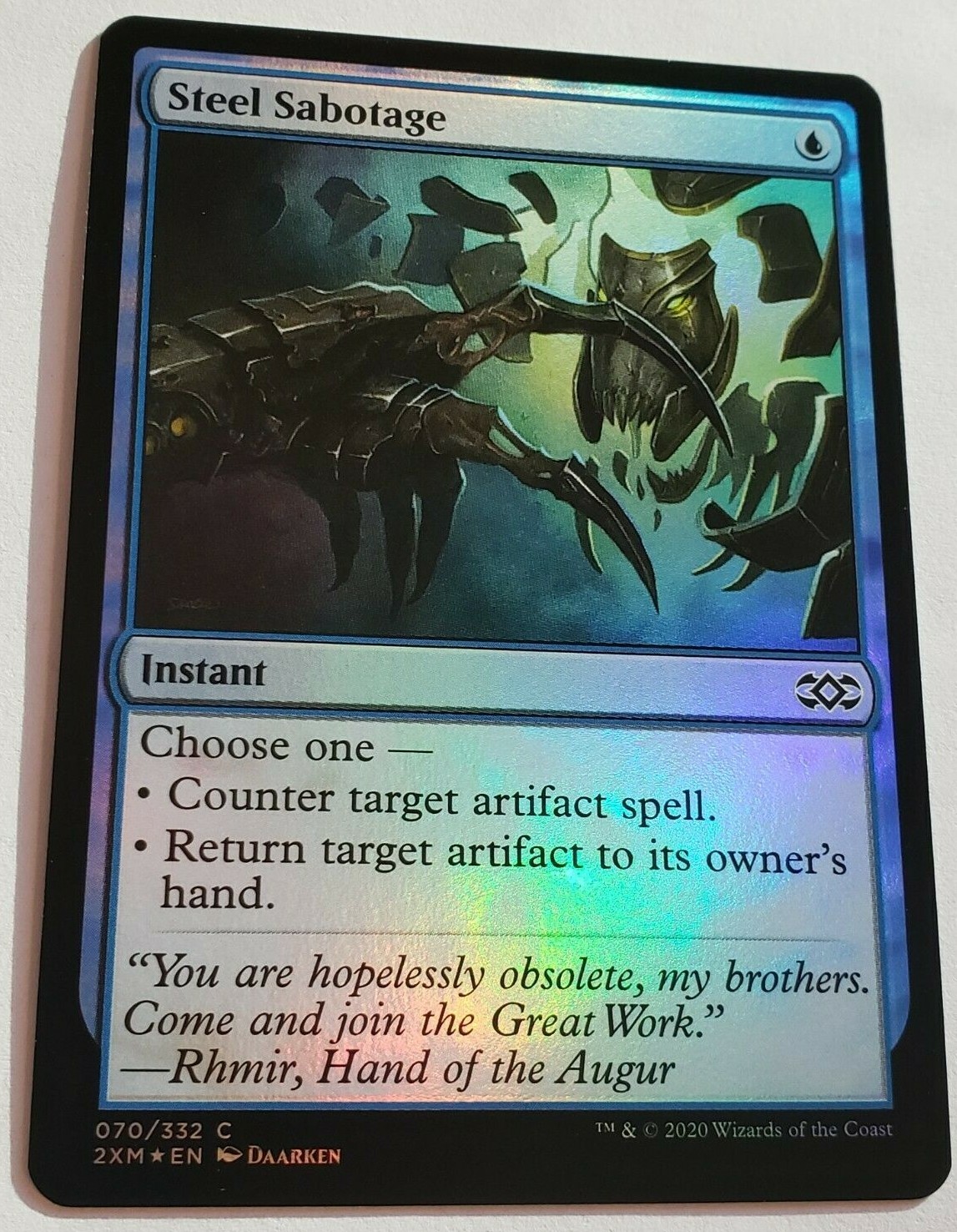 MTG 2020 Double Masters (2XM) Steel Sabotage 070/332 C Foil M/NM | eBay