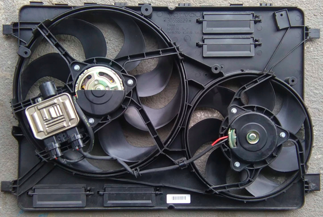 genuine volvo xc60 s60 s80 T6 xc70 dual motor cooling fan w/module 11 ...