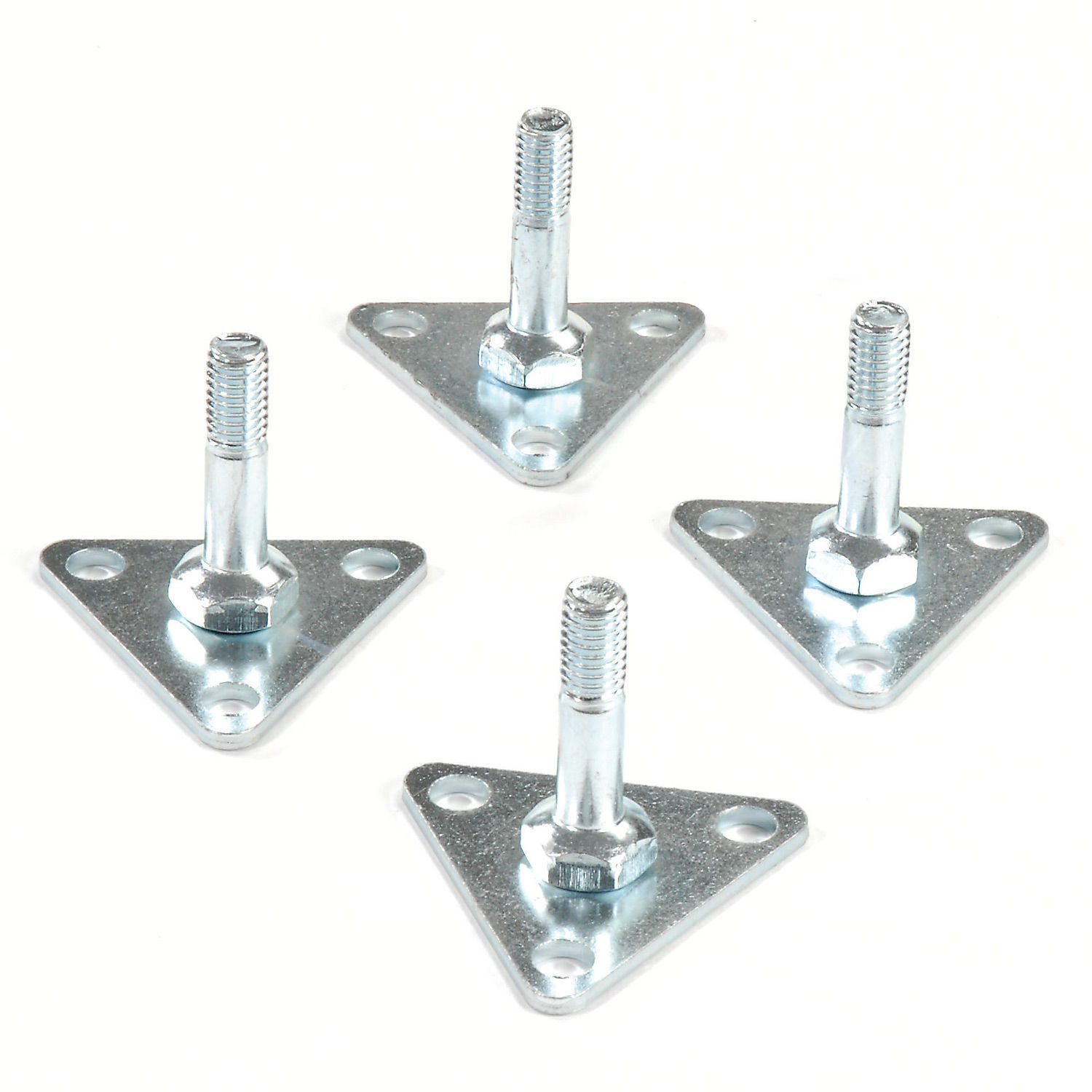 Nexel Triangular Steel Foot Plate 4/Pk Chrome Finish | eBay