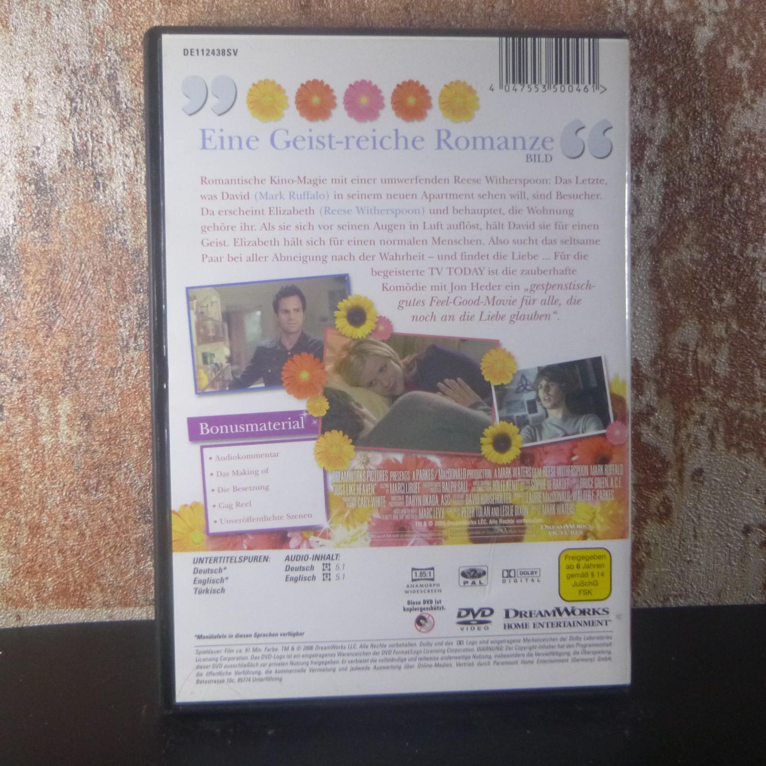 SOLANGE DU DA BIST -- DVD FSK 6 mit Reese Witherspoon & Mark Ruffalo | eBay