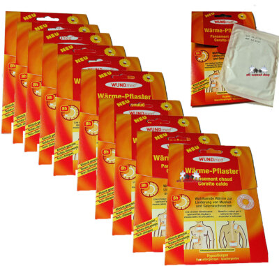 20 x Wärmepflaster Schmerzpflaster Wärmepad Rücken Nacken Pflaster ...