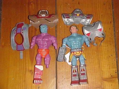 2 x 1983 X-CHANGERS TERAX & SERGEANT SKARR ACAMAS TOYS 6" for parts ...