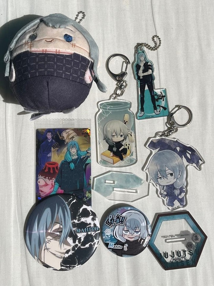 Jujutsu Kaisen Mahito Acrylic Stand Keychain Plush Can Badge Card Set ...
