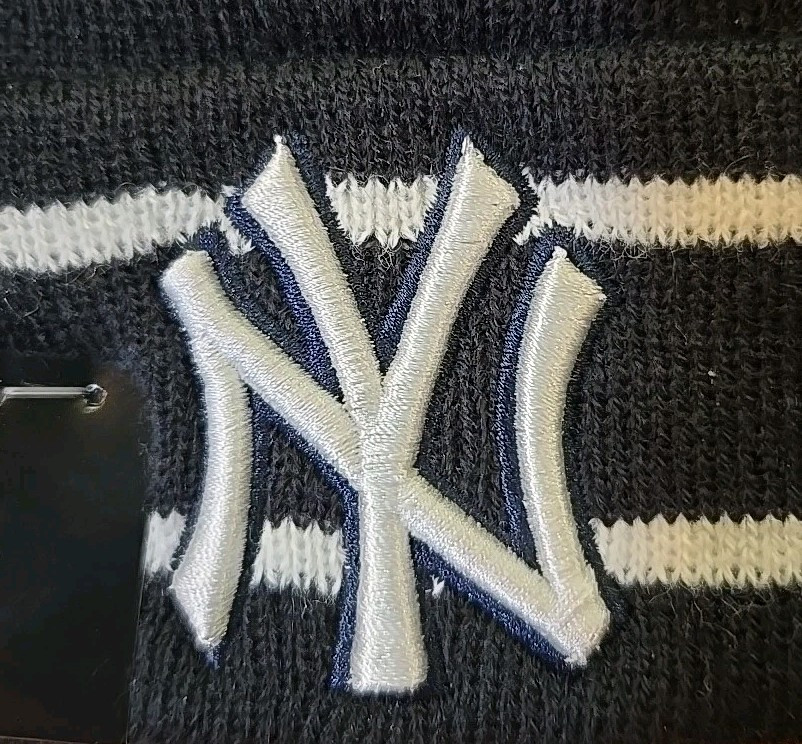 New Era Authentic New York Yankees Knit Hat Beanie Baseball Cap MLB | eBay