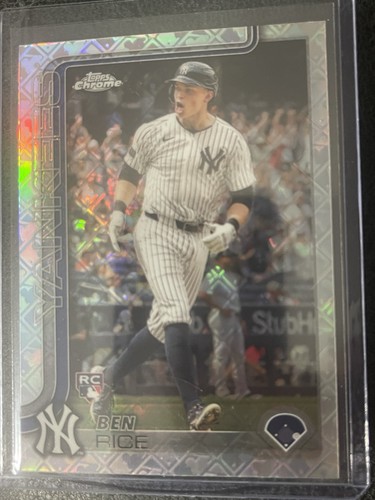 2025 Topps Chrome Ben Rice #139 Logo Refractor Rookie RC Fanatics SP ...