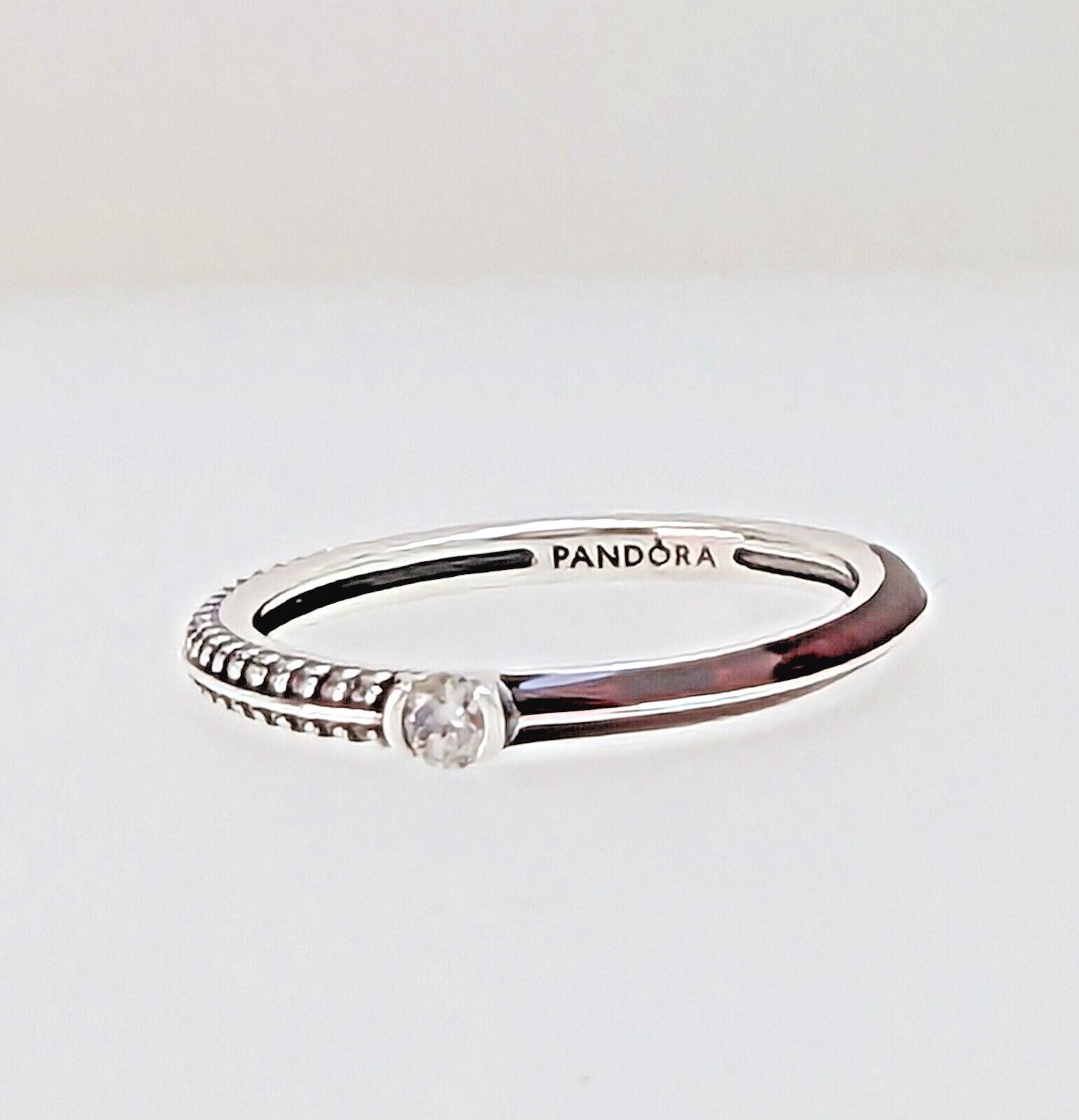 NEW 100% Authentic PANDORA 925 Silver Pandora ME Pavé & Red Dual Ring ...