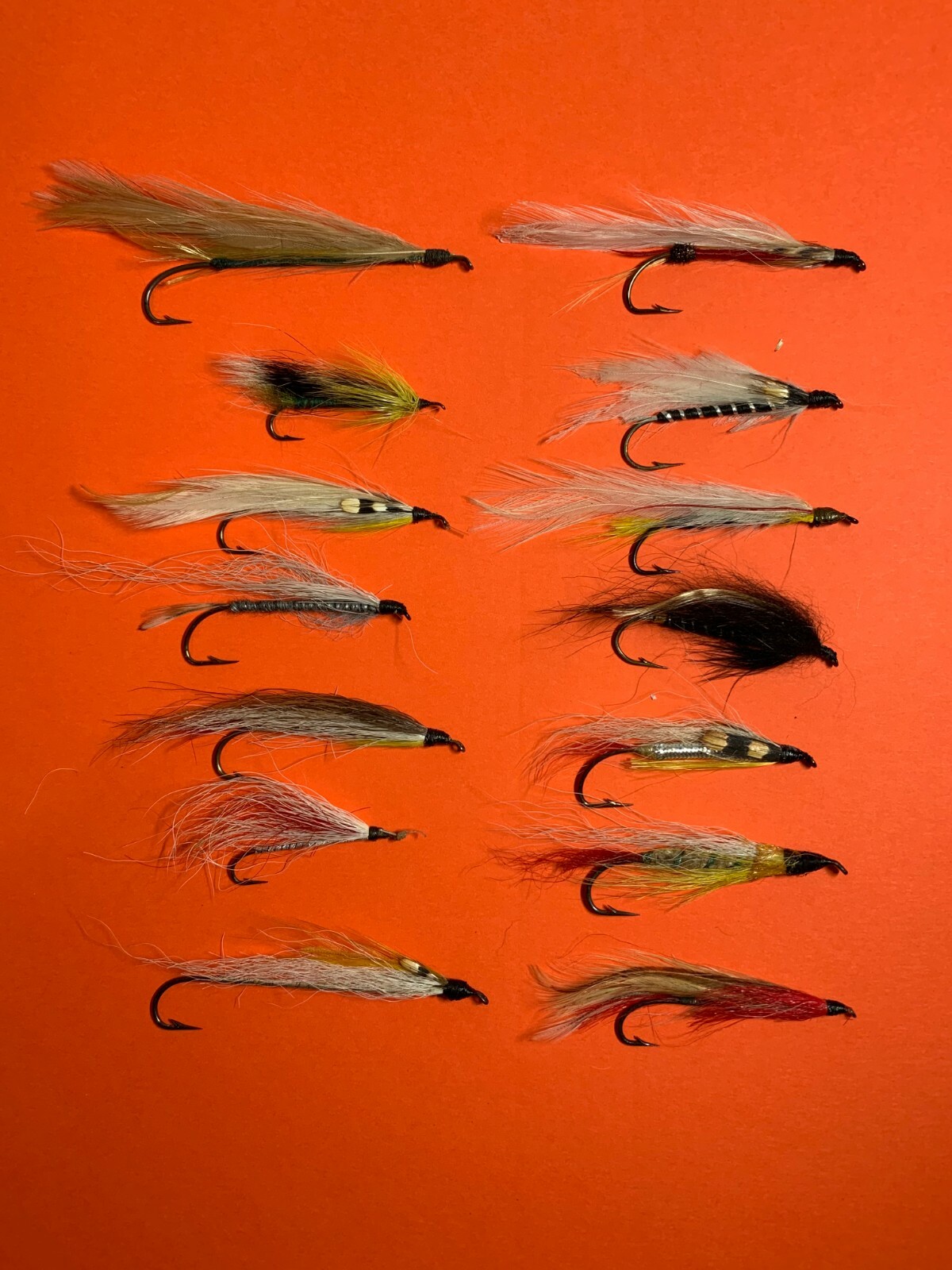 14 vintage files - long streamers for trout, steelhead, salmon bass ...