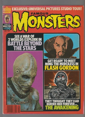 1981 FAMOUS MONSTERS Magazine LOT of 2 #170 FN+ #172 FVF Scanners ...